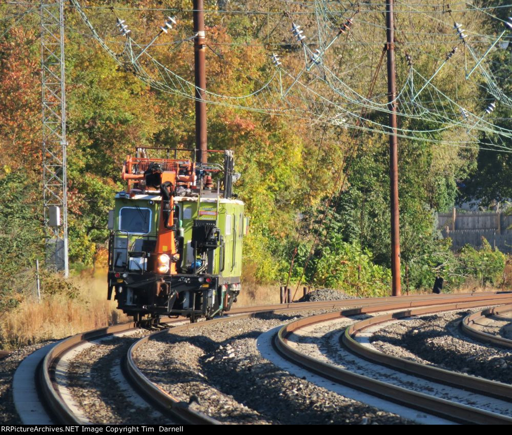 Amtrak catenary car